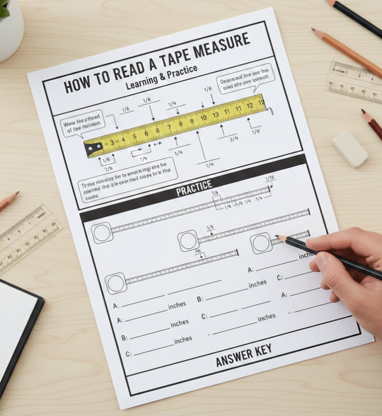 How to Read a Tape Measure (Complete Beginner-to-Expert Guide)